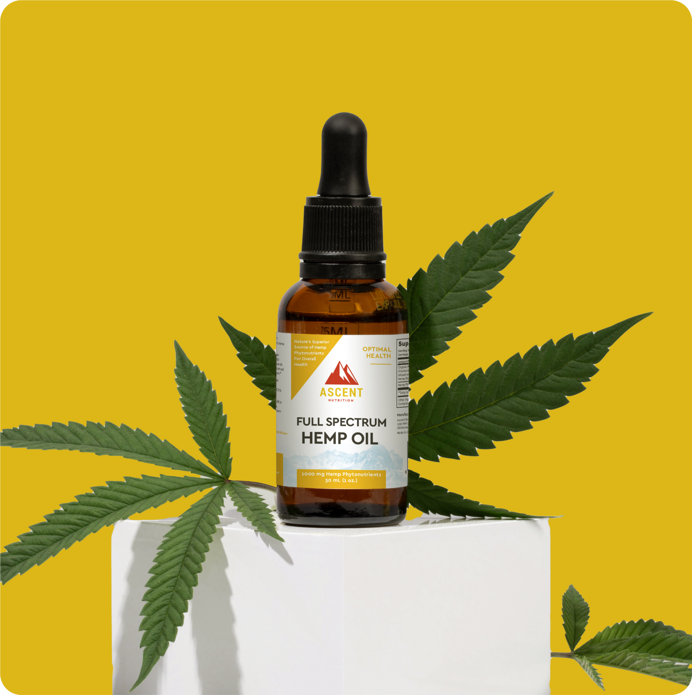 Ascent Nutrition Full Spectrum Hemp Oil - Gold Standard In Hemp ...